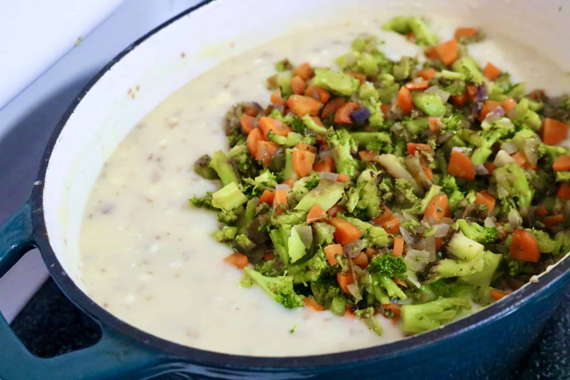 Easy Creamy Potato Vegetable Soup - Our Divine Grind